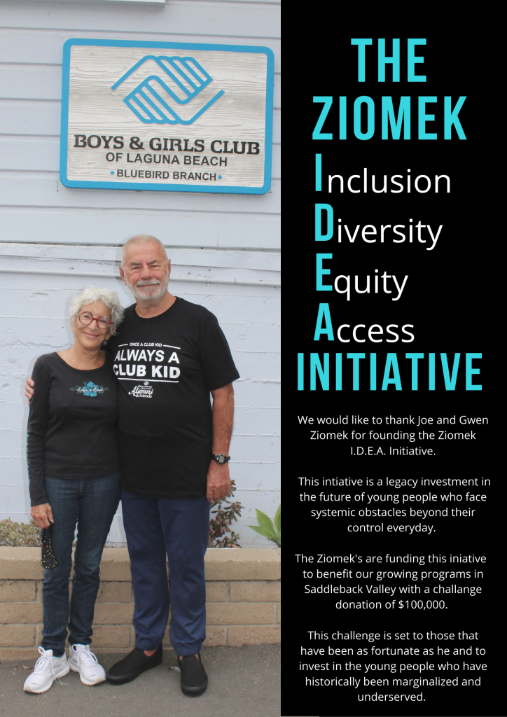 Join the Ziomek Challenge! - Boys & Girls Club of Laguna Beach